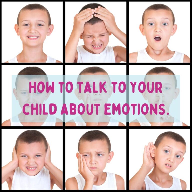 How to talk to your child about emotions. - The Primary Educator